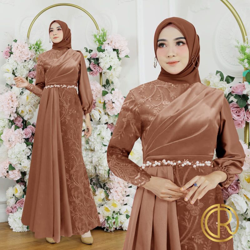 Maxi Lace | M L XL 2XL | 10 Colors | Long Dress Semi Mermaid Gamis ...