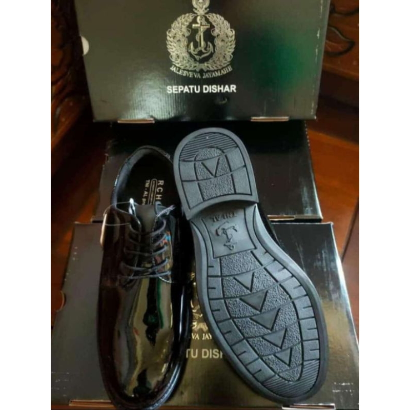 Pdh DISHAR Shoes For The Latest TNI AL RCH Ration | Shopee Malaysia
