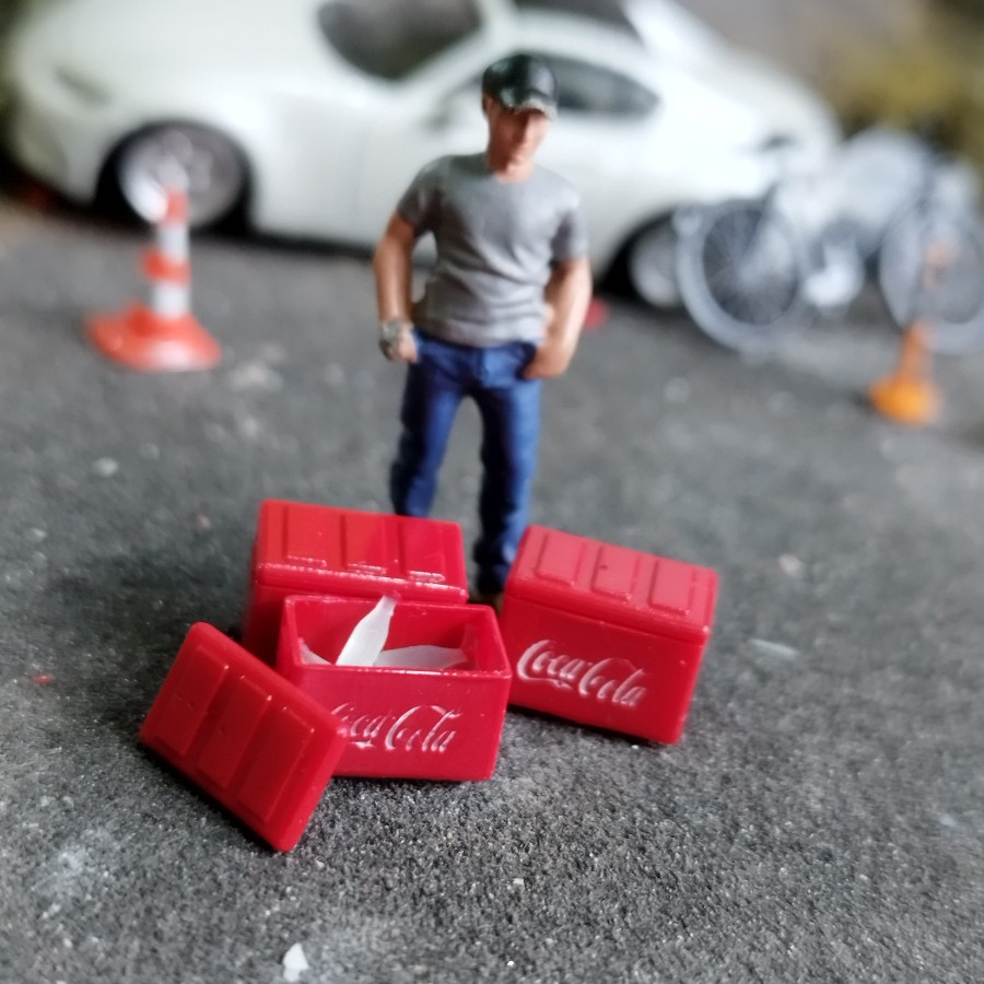Cool Box Coca Cola Scale 1/64 - Hotwheels Diecast Diorama Accessories ...