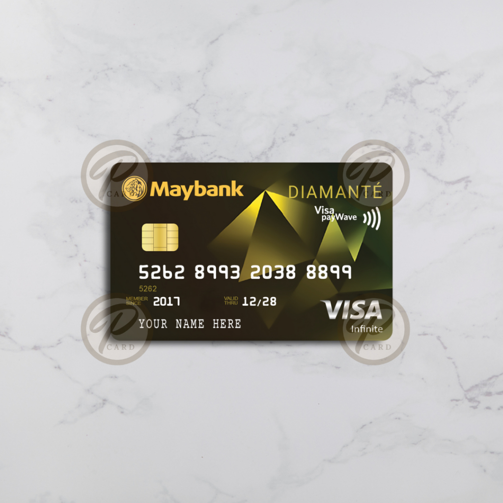 [FAKE] Maybank DIAMANTE - Card Cover Skin Sticker - PLIATA ATM Card ...