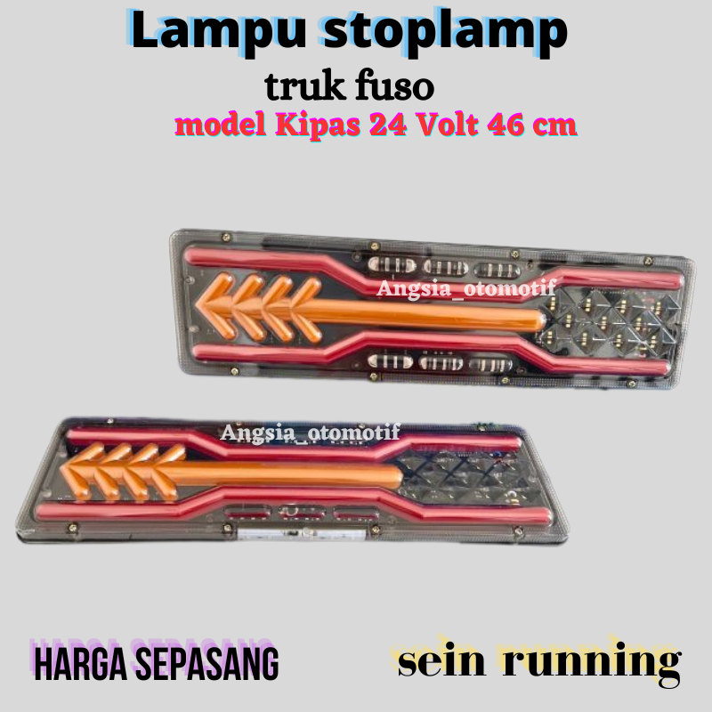 Fuso hino truck stop lamp ankle fan model 12 volt 24 volt led rear ...