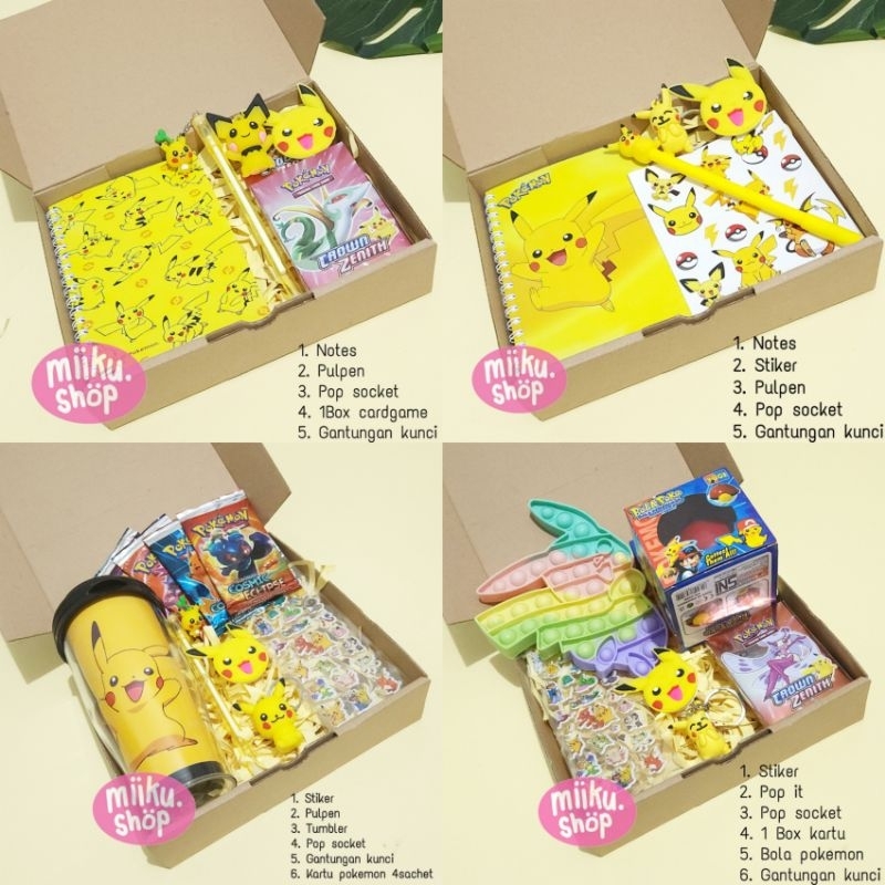 POKEMON PIKACHU GIFT BOX HAMPERS | Shopee Malaysia