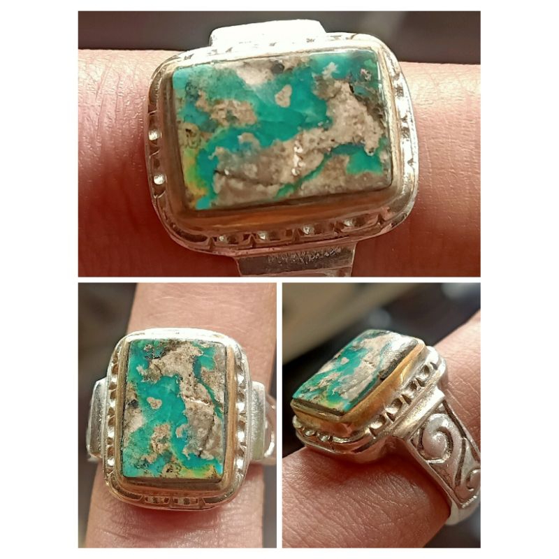 Natural Turquoise Persian natural Stone. | Shopee Malaysia