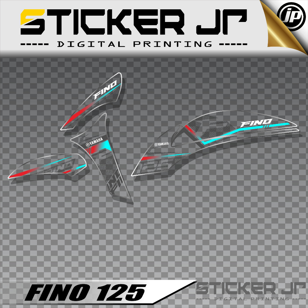 Sticker Decal Striping Transparent Yamaha FINO FI NEW 125 Motorcycle ...