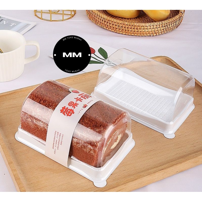 10pcs mika roll cake Half roll Mica Sponge roll box Mica cake Cut ...