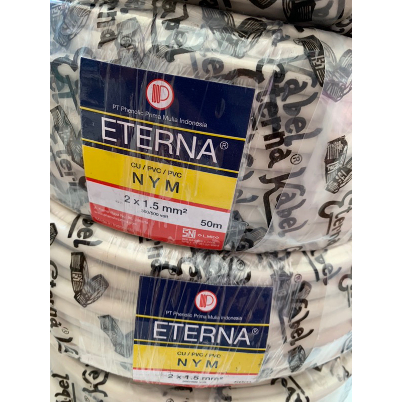 Eterna Cable NYM 2x1.5 MM Cable Copper Wire Contents 2 Cable Copper ...