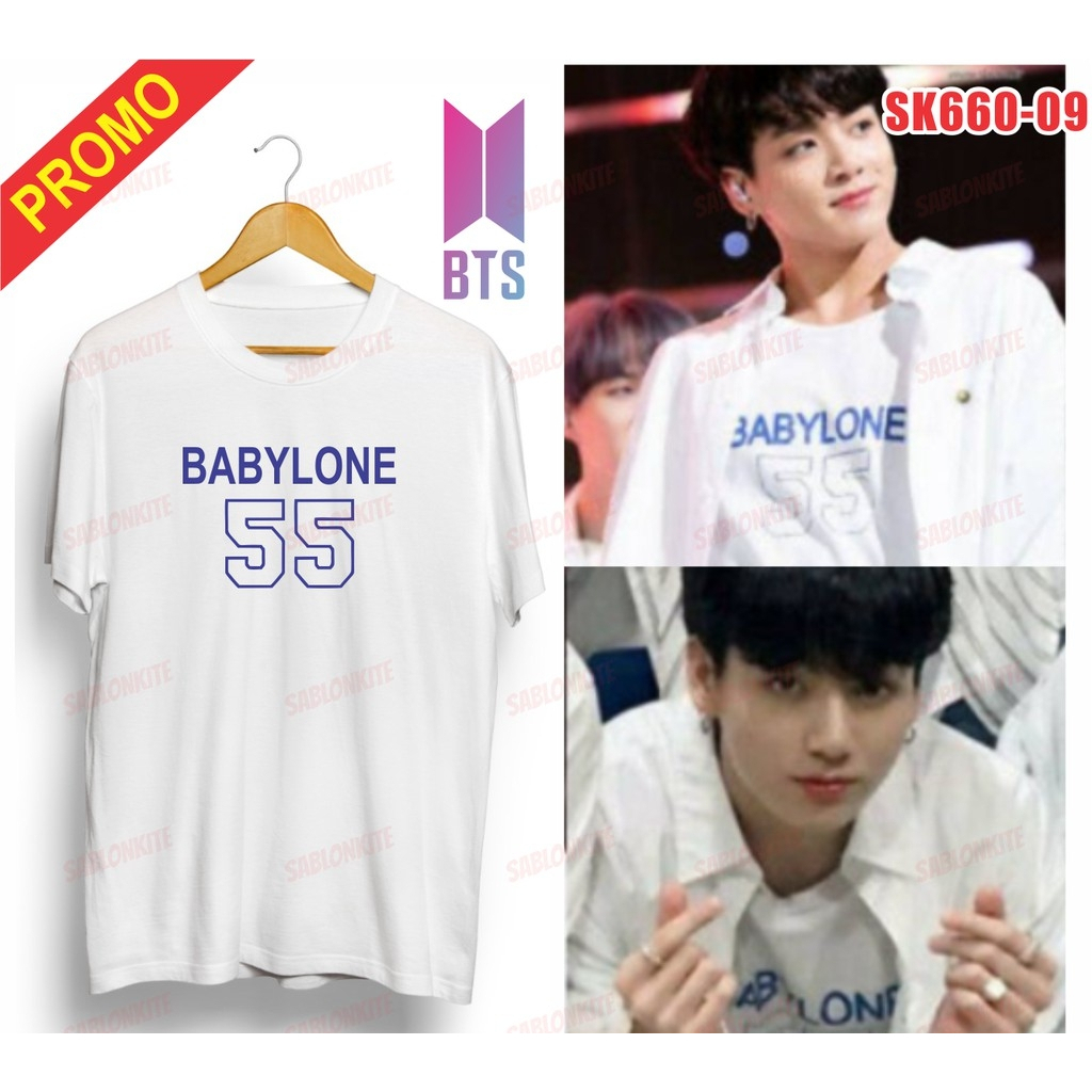 (SK660) Bts MEMBER JEON JUNGKOOK BABYLONE T-SHIRT | Shopee Malaysia