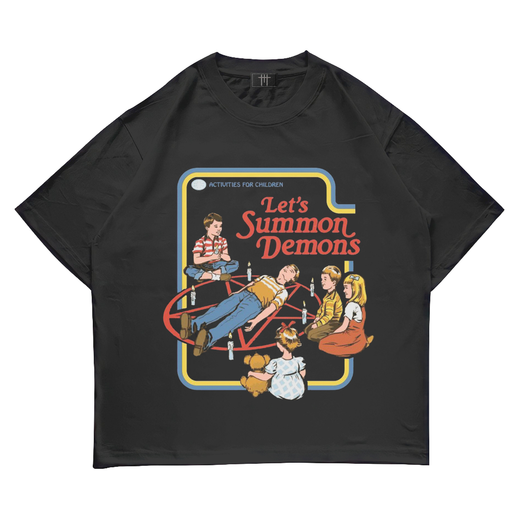 MEGABLAST – LET'S SUMMON DEMON BLACK KAOS VINTAGE OVERSIZE COMBED 24S ...