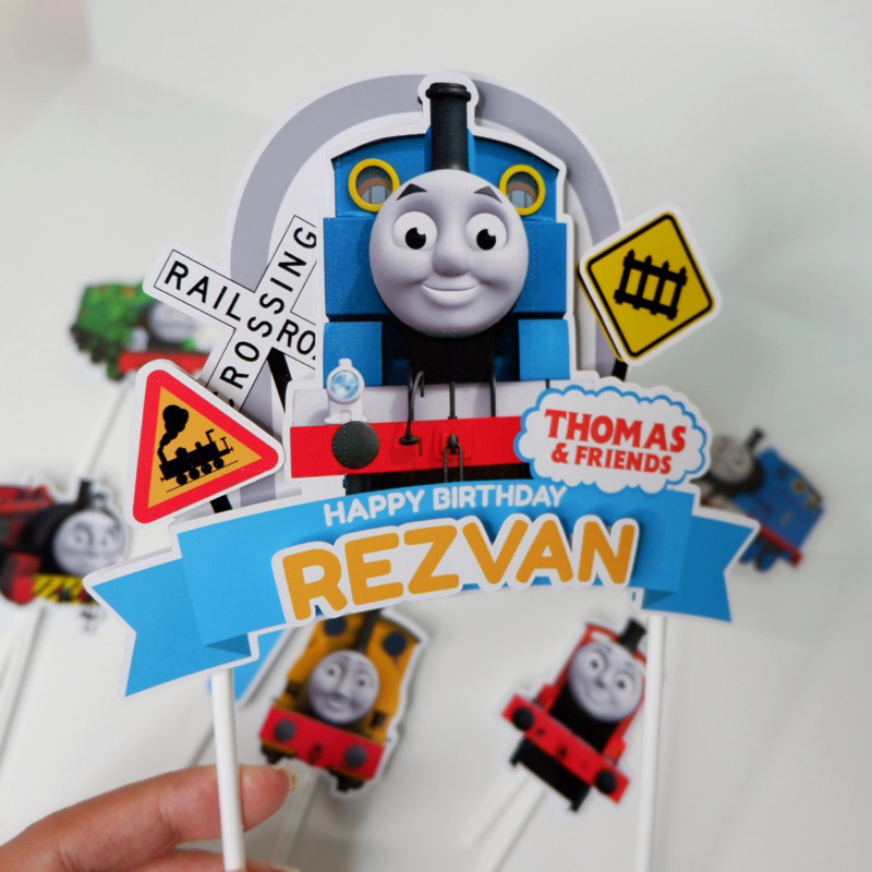 Custom 3D Cake Topper Thomas & Friends Tomas Train Character Names ...