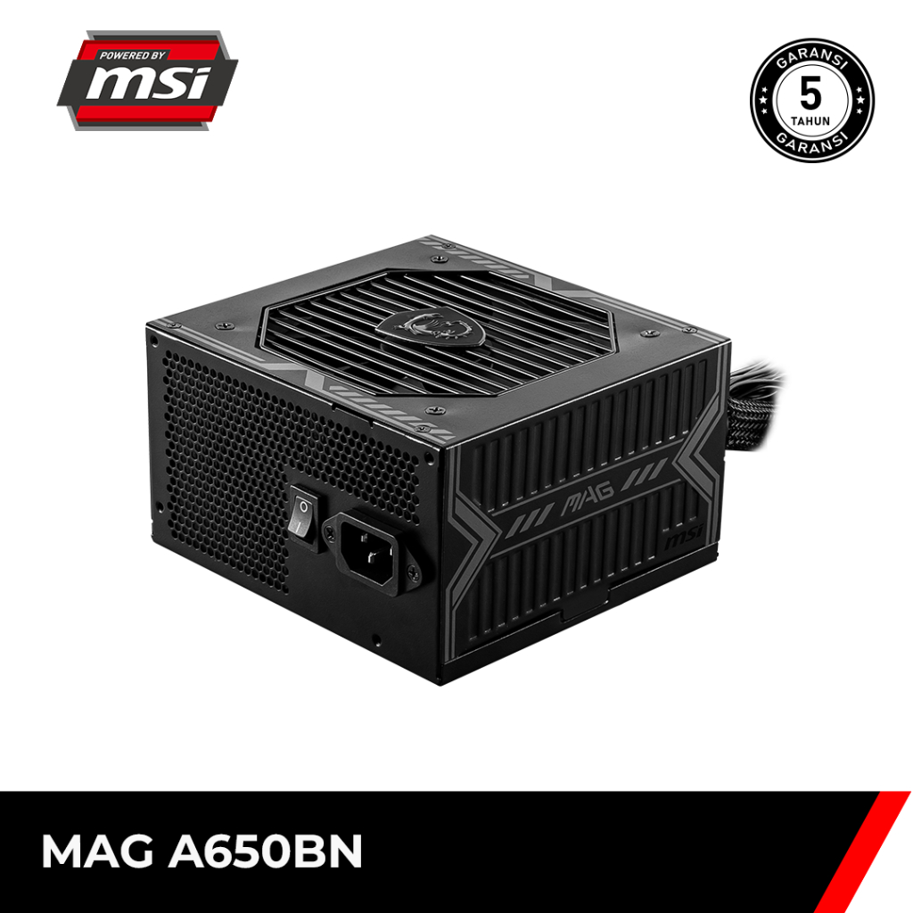 MSI MAG A650BN 650W - Power Supply 650 Watt 80+ Bronze | Shopee Malaysia