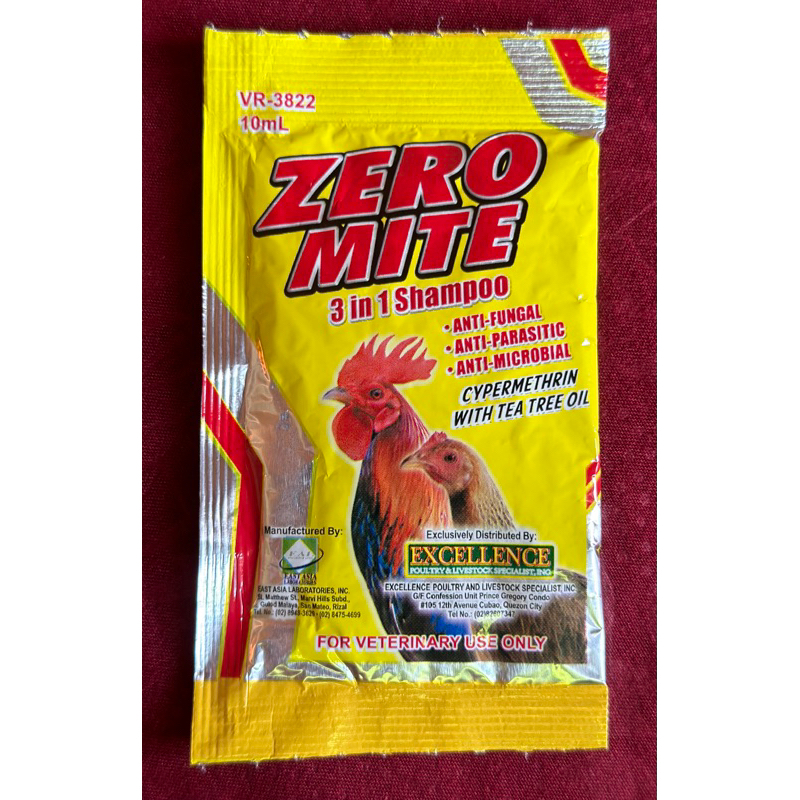 Zero Mite Shampoo Chicken/Animal 1 sachet (10 Ml) | Shopee Malaysia