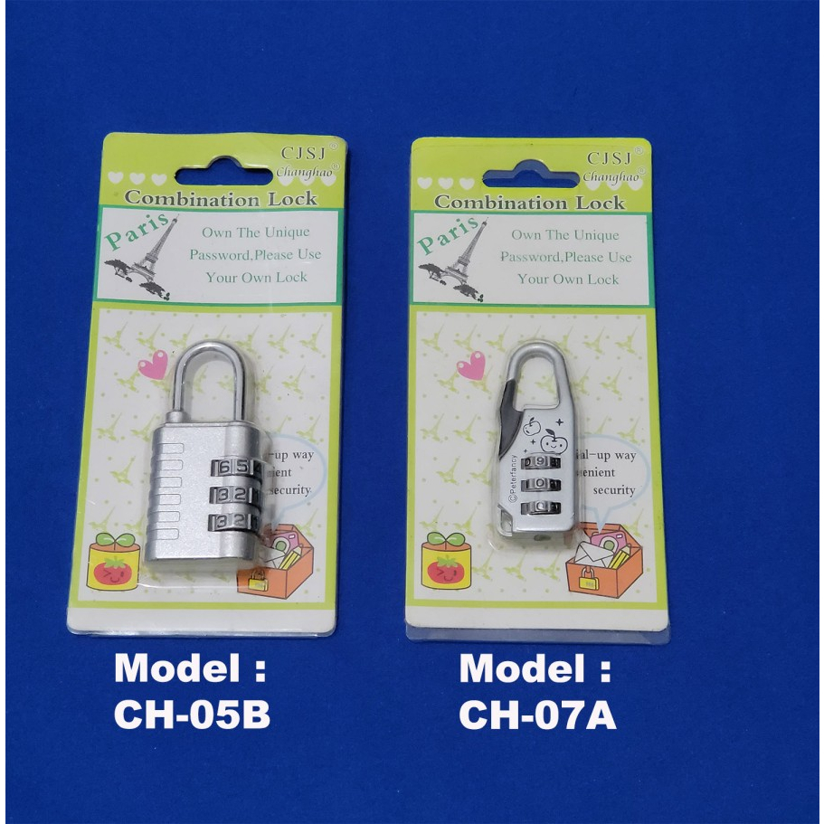 Number Padlock CH-05 CH-07 3-Digit Suitcase Bag Combination Number Lock ...