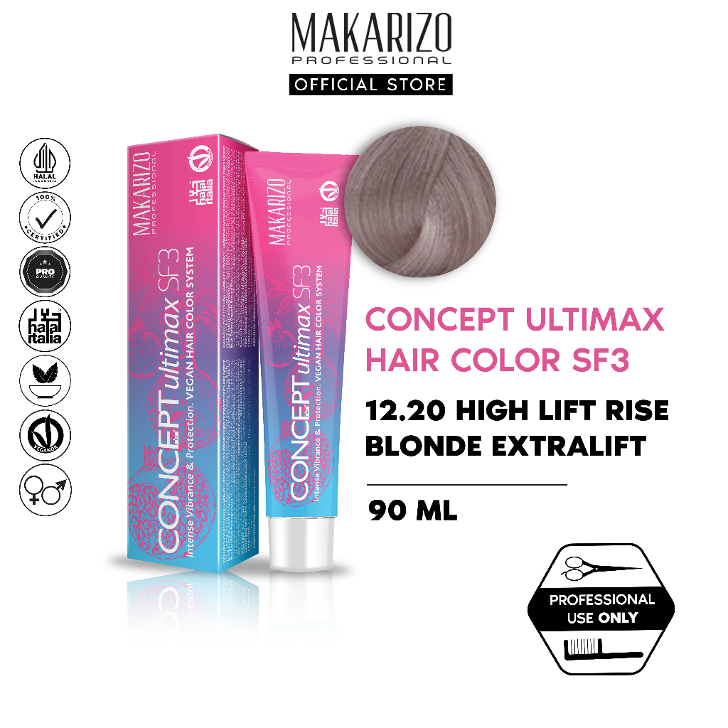 Makarizo Professional Concept Ultimax Hair Color SF3 12.20 High Lift ...