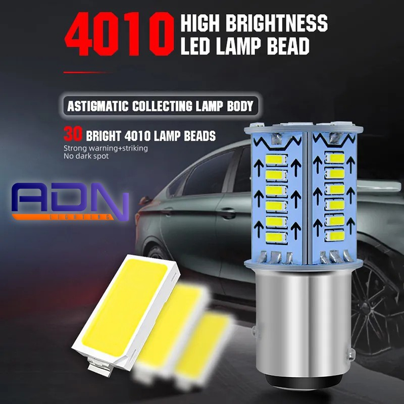 MATA Led Stop Lamp 1157 30 Eyes Running WATERFALL Brake Motorcycle ADN ...