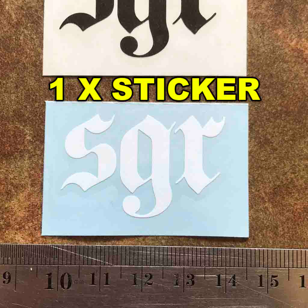 Guitar Sgr By Schecter Series Electric Headstock Sticker String Custom ...