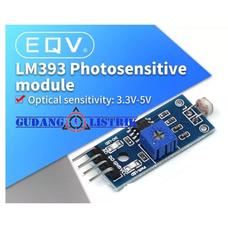 CAHAYA Arduino LM393 Photosensitive Module Brightness Light Sensor ...
