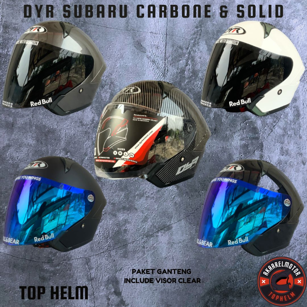 Dyr SUBARU Helmet Handsome Package | Dyr SUBARU HALF FACE Helmet | Shopee Malaysia