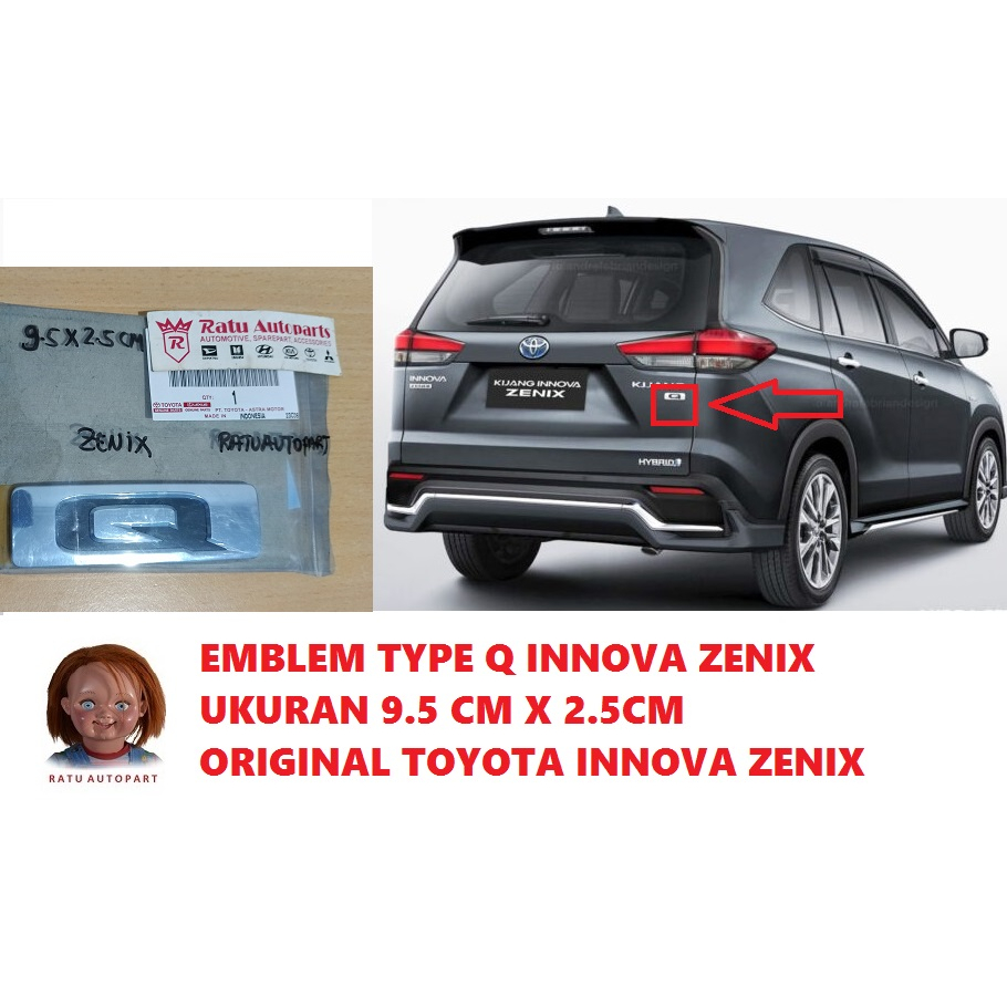 Toyota INNOVA ZENIX TYPE Q EMBLEM 2023 up | Shopee Malaysia
