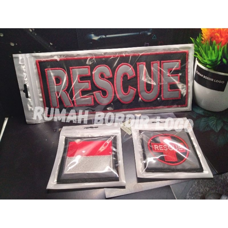 Rescue LOGO | Iea | Rpai ONE SET OF EMBROIDERY | Shopee Malaysia