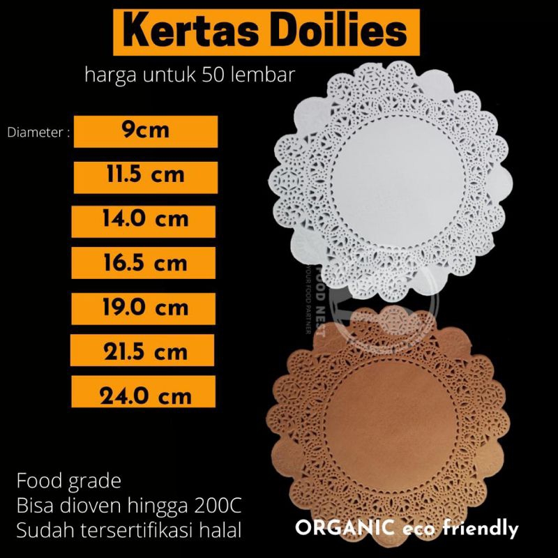 [CONTENTS 50 LBR] DOYLEYS PAPER BREAD BASE DOILIES PAPER DOILY DOLI ...