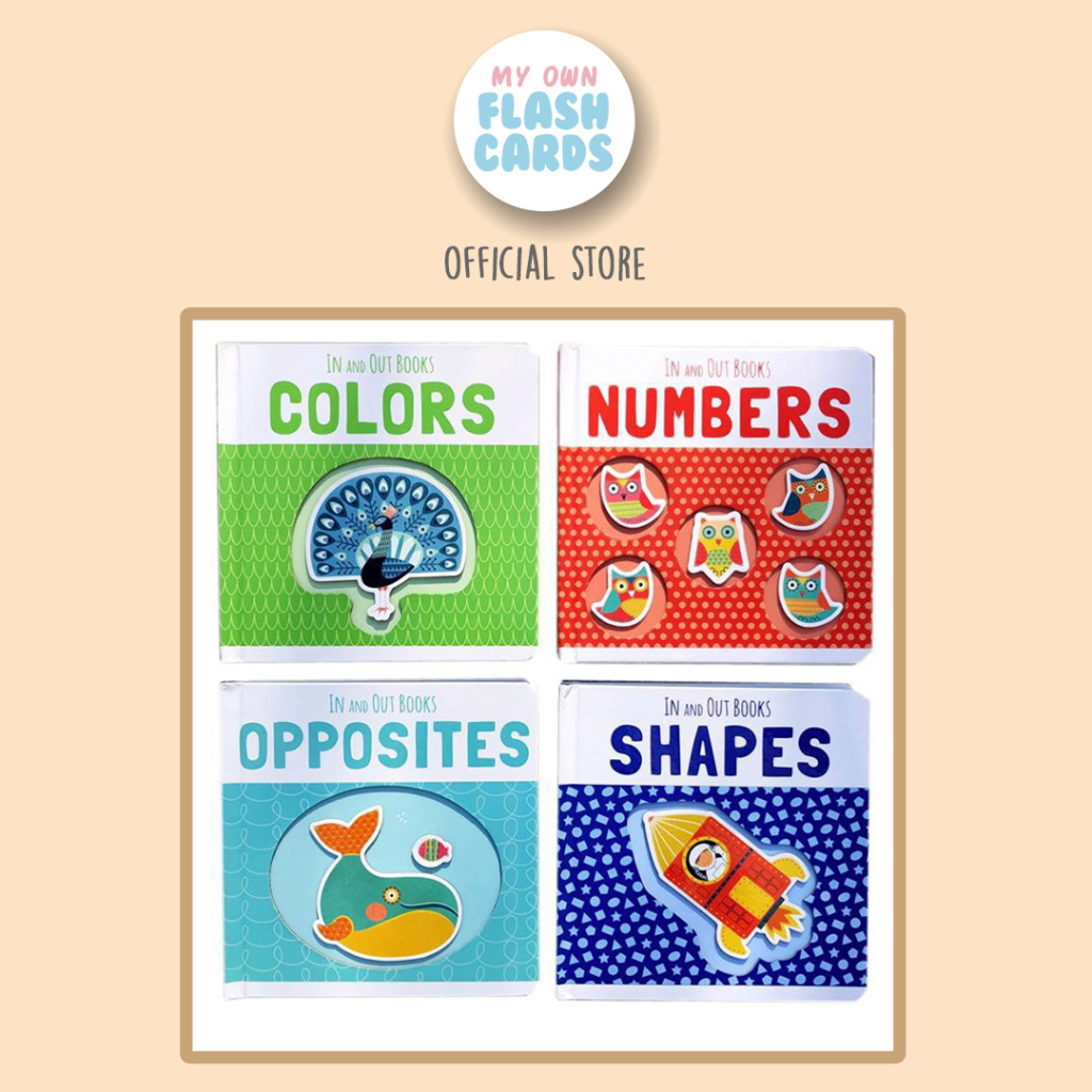 In and Out set of 4 Books Opposites Colors Numbers Shapes Board Books ...