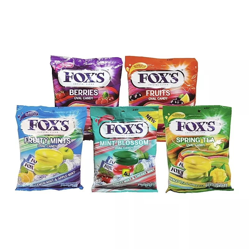 Foxs fox Crystal Clear Candy, Fruits Mint, Berries, Mint, Spring Tea ...