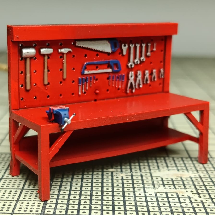 Workbench Garage -1/64 Scale Workshop Table - Diorama Accessories by Slsty | Shopee Malaysia