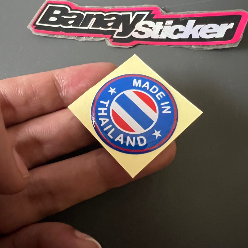 Sticker Emblem Sticker MADE IN THAILAND Embossed | Shopee Malaysia