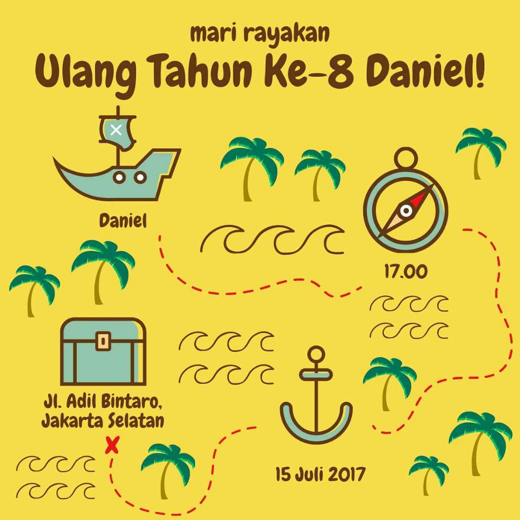 Circumcision Birthday Invitation Card contains 100 sheets | Shopee Malaysia