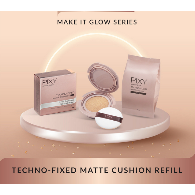 PIXY Make It Glow Techno Fixed Matte Cushion REFILL | Shopee Malaysia