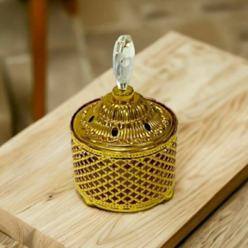 Incense Burner MABKHARA Metal DHUPA Arabic GAHARU Frankincense Charcoal ...