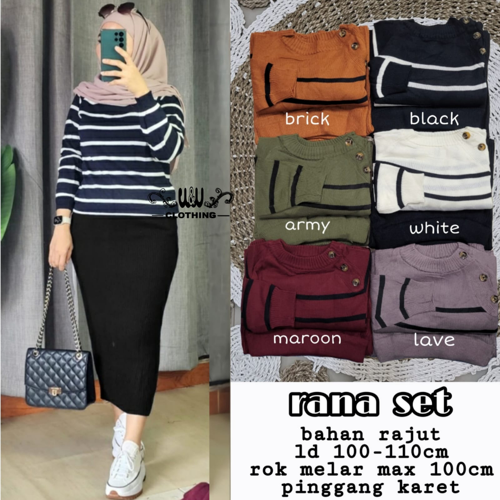 Rana SET MUFTI SET NEWEST WOMEN'S SUITS PREMIUM LINE MOYIF KNITTED ...