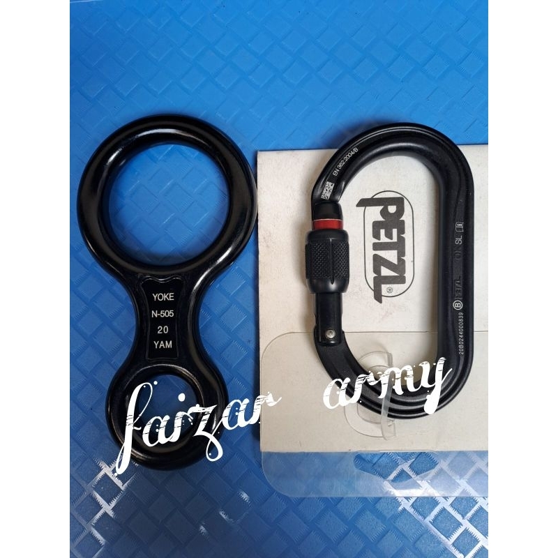 Petzl CARABINER+FIGURE OF EIGHT YOKE (1SET) | Shopee Malaysia