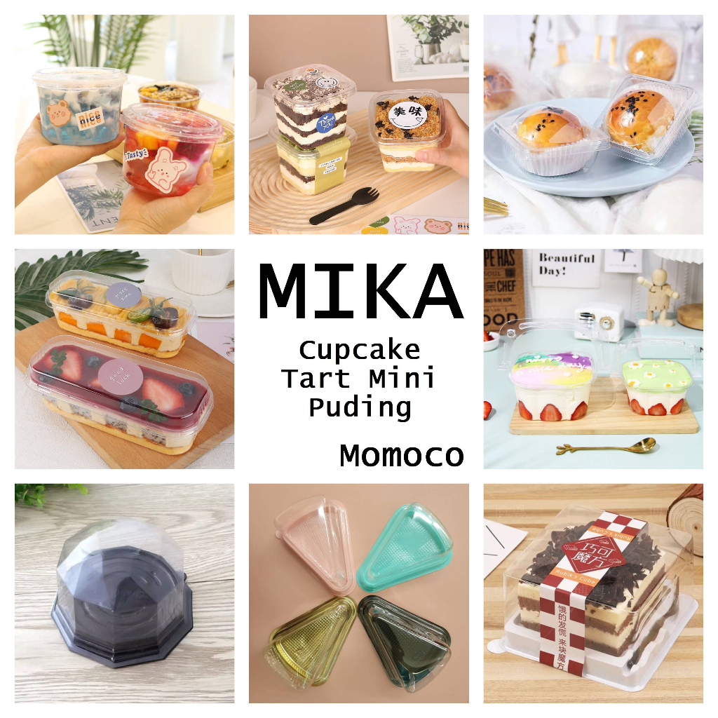 Tray Mika Tray Box Pudding Cup Cake Box Mooncake Pia Pie Slice Cake ...