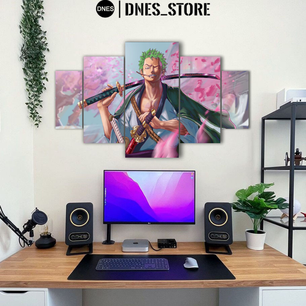 HIASAN DINDING KAYU Dnes STORE Wall Decor RORONOA ZORO ONE PIECE 1 Set ...