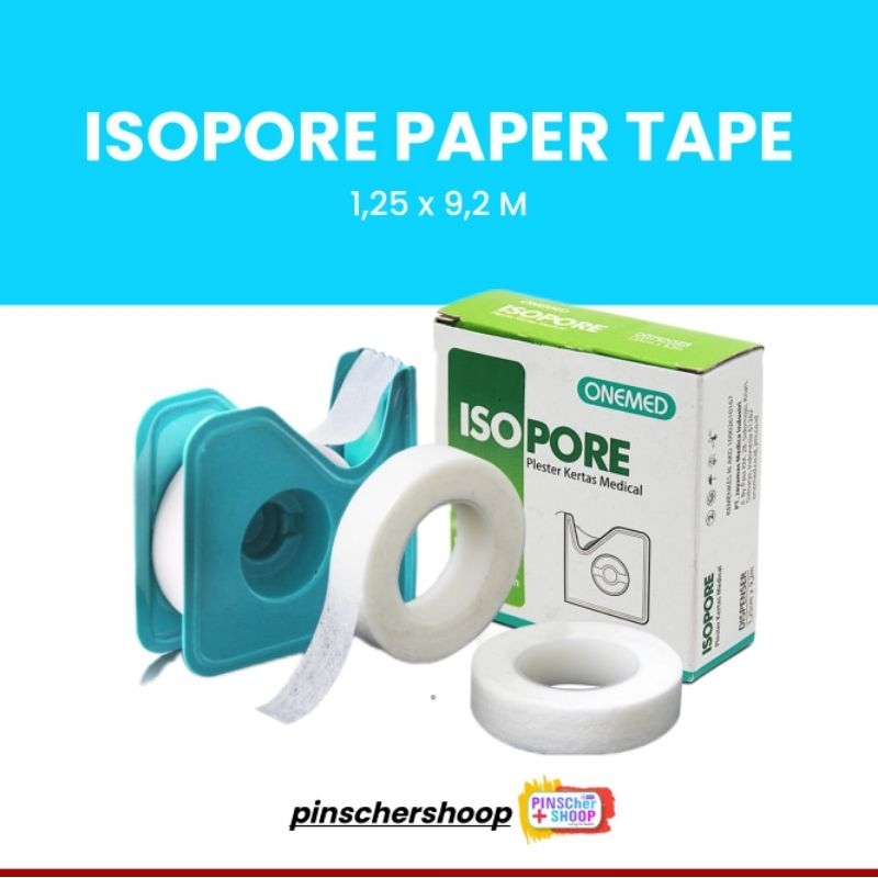 ISOPORE MEDICAL PAPER PLASTER 1,25 x 9,2 M PAPER TAPE AS THE MICROPORE ...