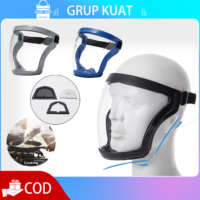 Full Face Acrylic Face Shield Anti Fog Full Face Shield Ventilation ...