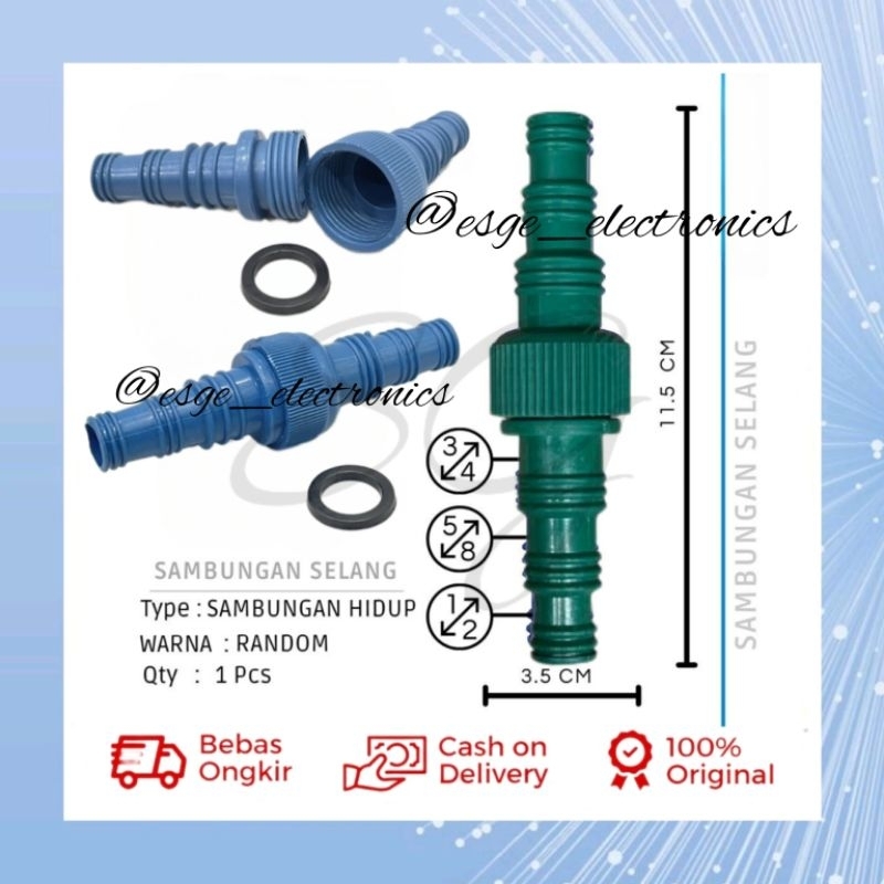 Pvc PLASTIC HOSE CONNECTION PVC HOSE CONNECTION 1/2" 5/8" 3/4" DRAT ...