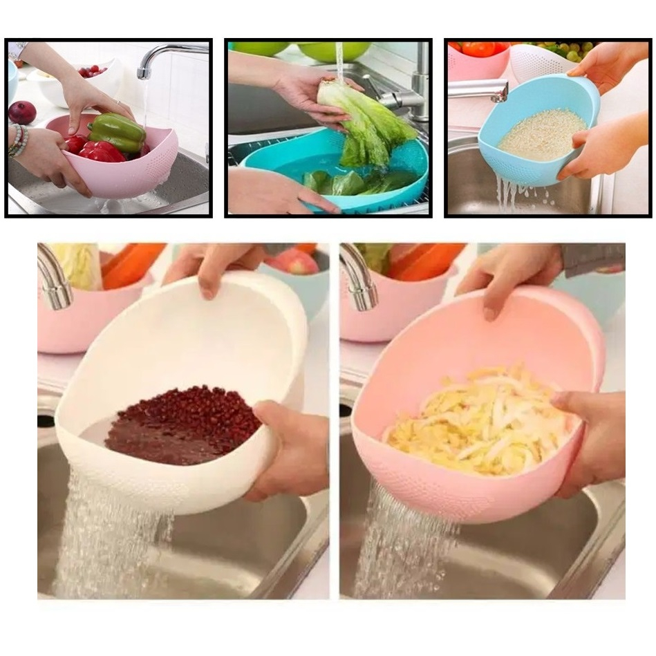 Vegetable Rice Washing Container Basin Tool - Rice Washing Place ...