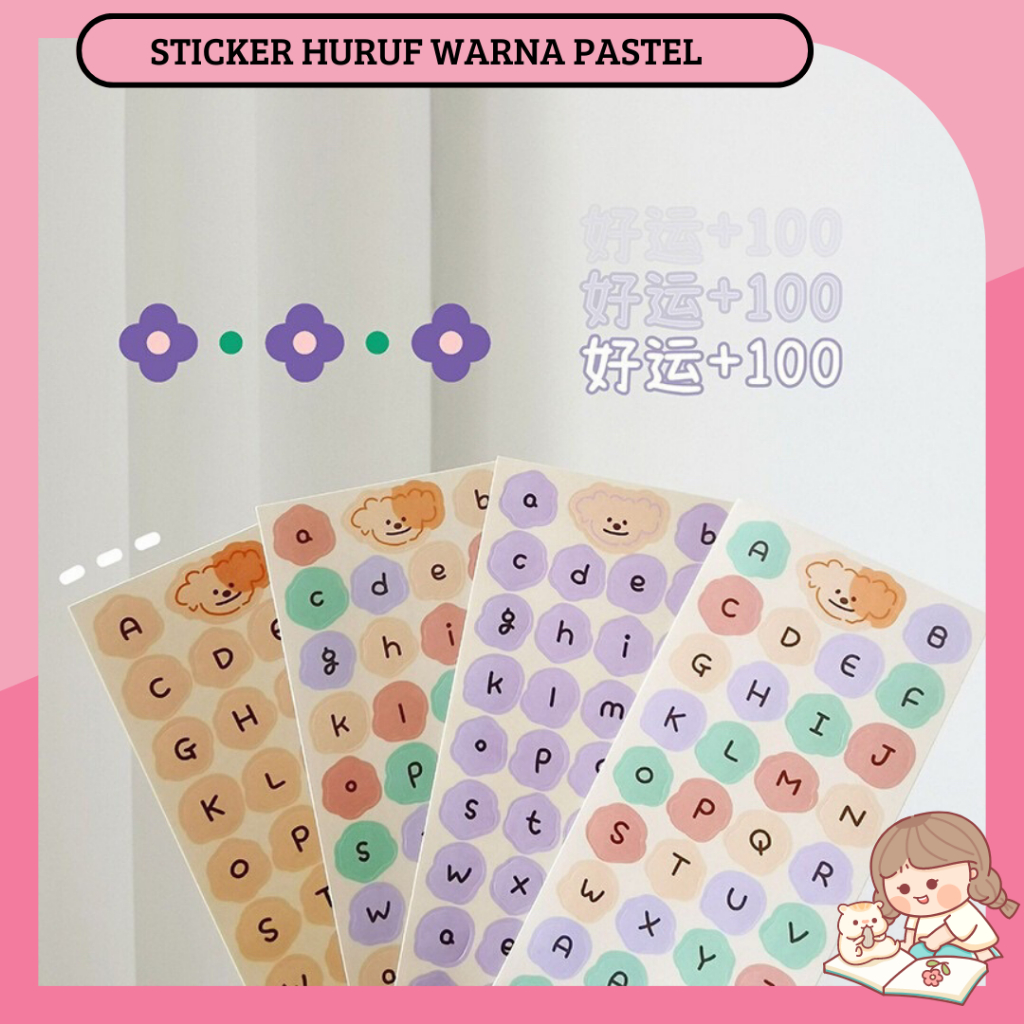 Cute ALPHABET STICKER CUTTING STICKER AESTHETIC LETTER STICKER | Shopee ...