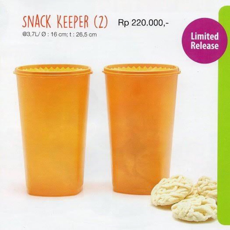 New tupperware original orange keeper snack | Shopee Malaysia