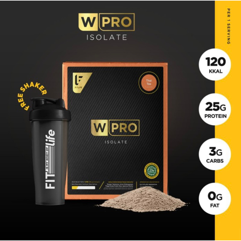 Fitlife WPRO ISO Whey Protein Isolate 3,3lbs 1.5 Kg - Thai Tea | Shopee ...