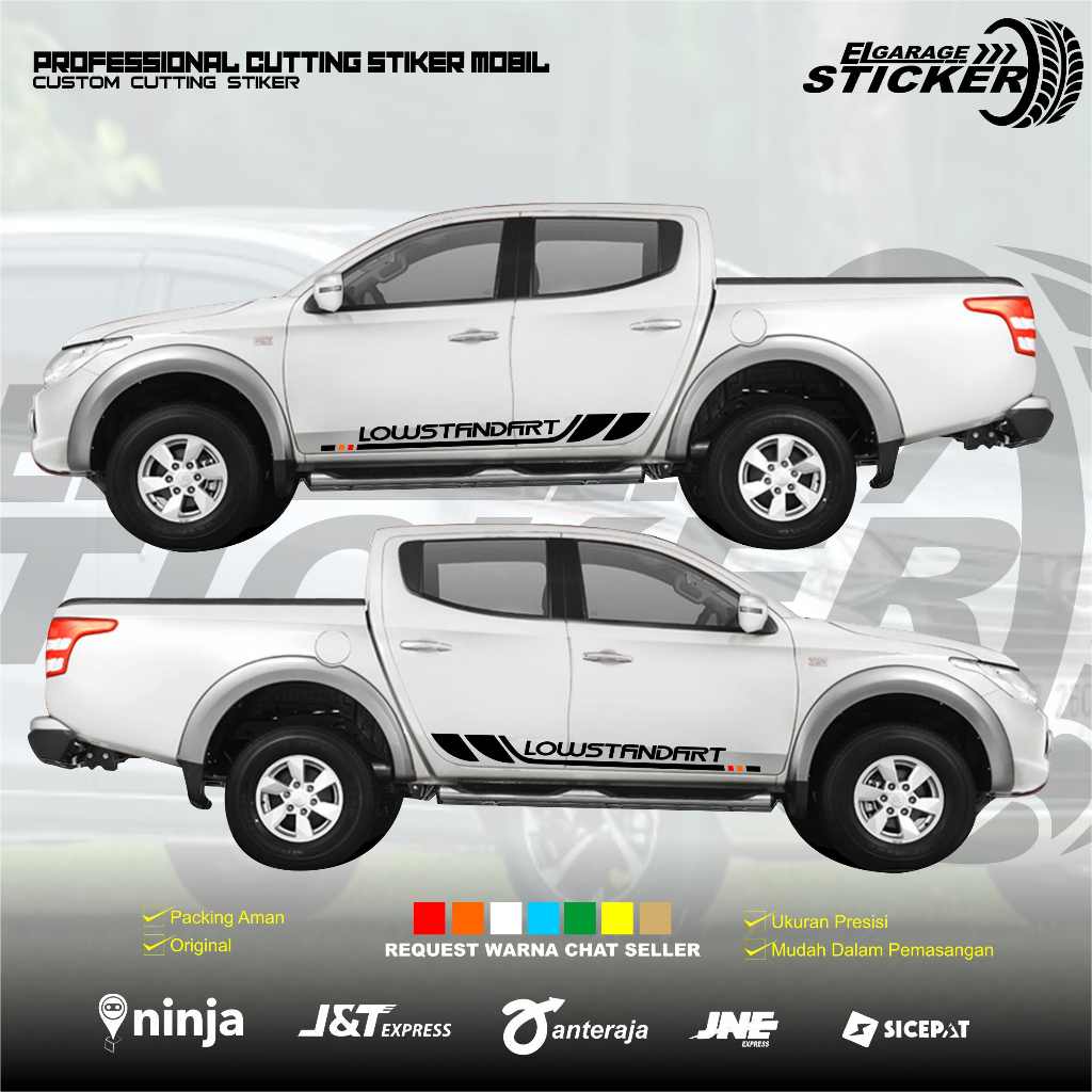Hilux triton 4x4 Car Sticker low standart Sticker cutting low standart ...
