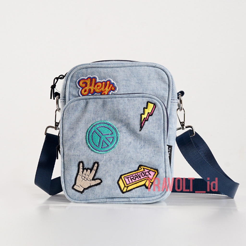 Jeans Patch Sling bag -Travolt - Sling bag - Denim bag - Patch bag ...