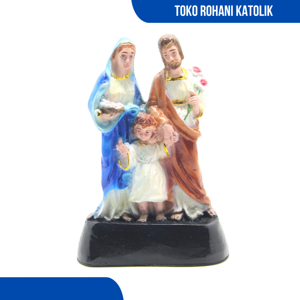 STANDING HOLY FAMILY STATUE 13 CM / YESUS MARIA YOSEP STATUE / CATHOLIC ...