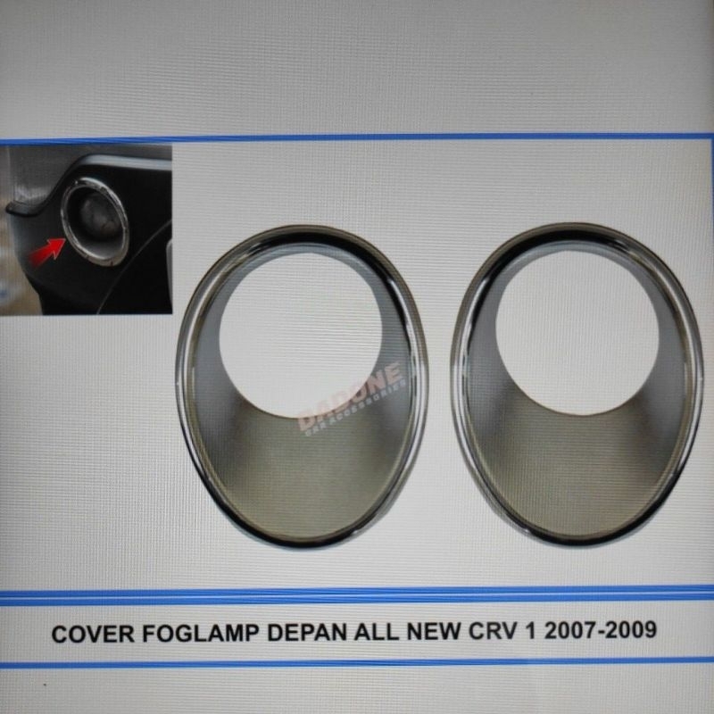 Car Front bumper foglamp ring cover honda all new crv CR-V 2007 2008 ...