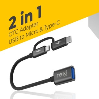 Rexi OA03-CM 2 in 1 Adapter OTG USB 3.0 to Micro USB and Type-C ...