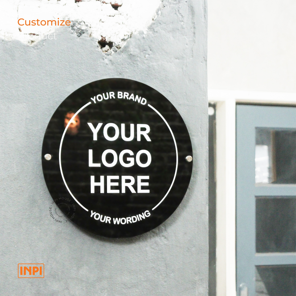 HITAM Custom Signage -Custom Design Yourself- Request Signage - Acrylic ...