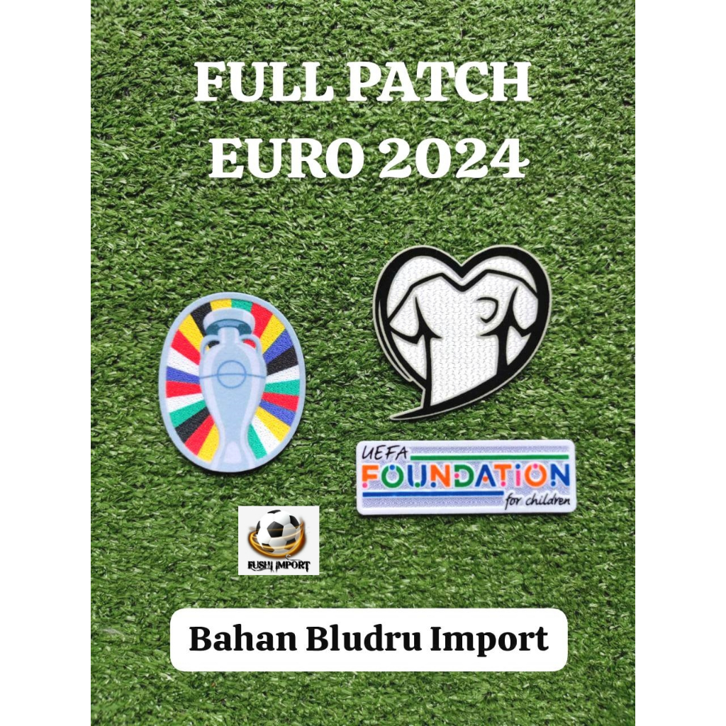 New PAIR FULL PATCH EURO 2024! Bludru MATERIAL! | Shopee Malaysia