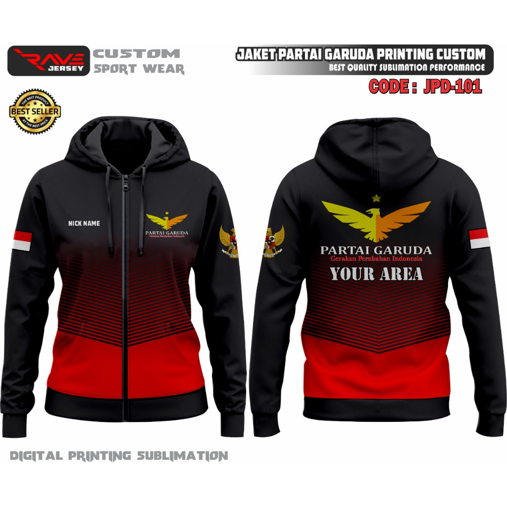 Garuda Party Jacket FULL PRINTING SUBLIMATION CUSTOM (Design Like Like ...